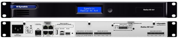 Symetrix Radius NX 4x4 Dante + USB-B Digital Signal Processor ...